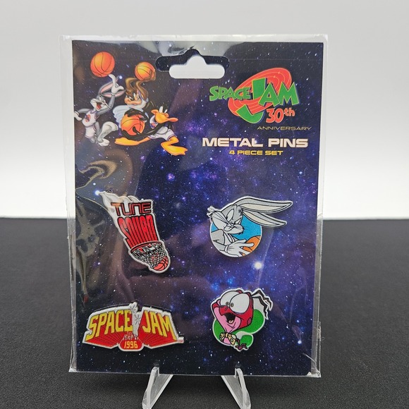 Warner Bros. | Other | Space Jam 3th Anniversary Metal Pins 4 Piece Set ...